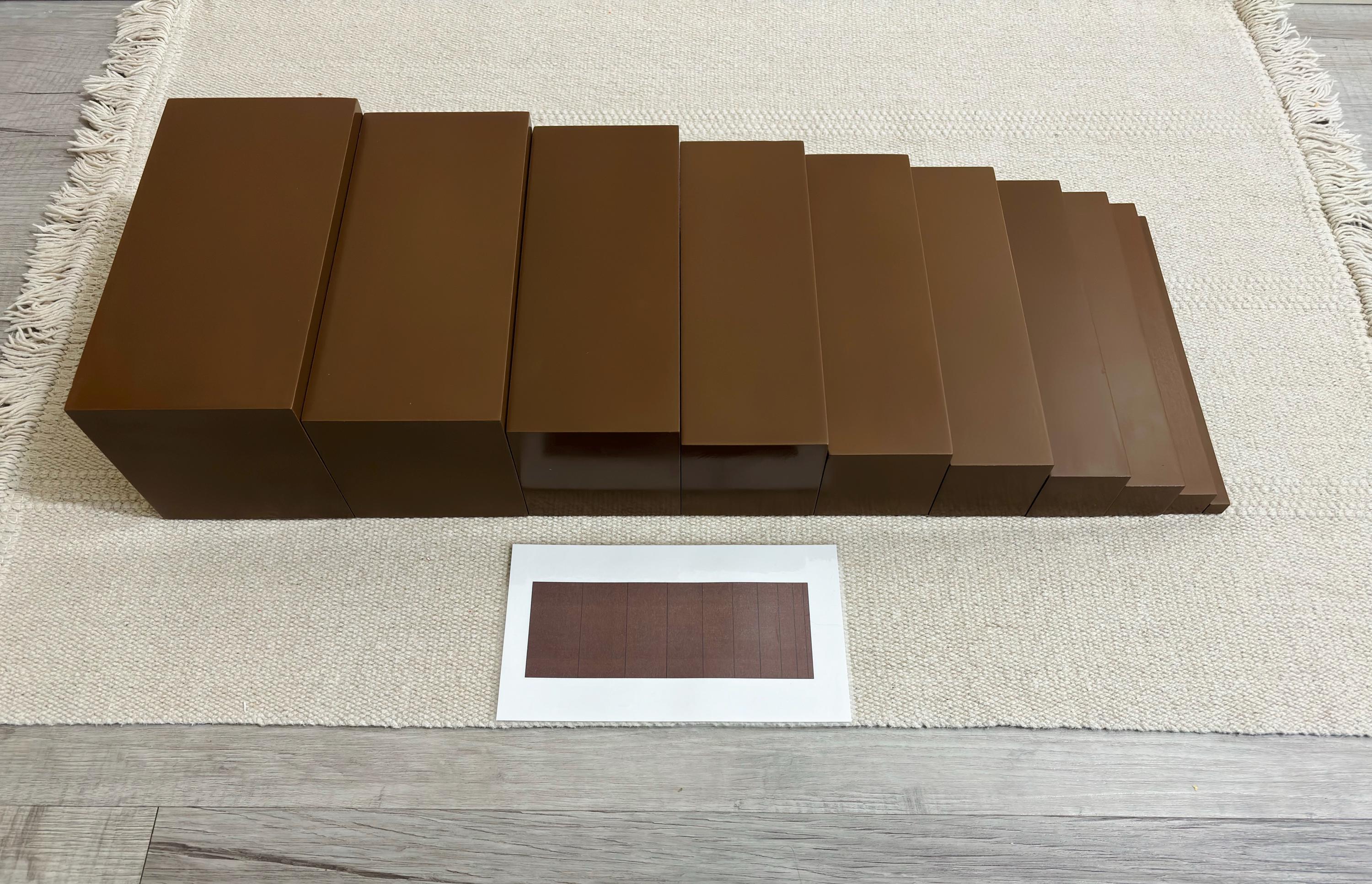 Montessori Sensorial: Brown Stair Extensions - Etsy
