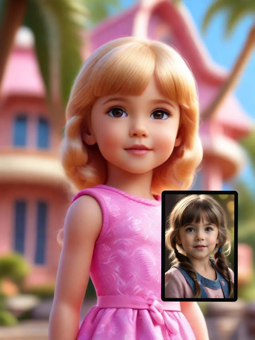 Personalized BARBIE DOLL DESIGN Portrait, Photo, Gift Idea, Birhday ...