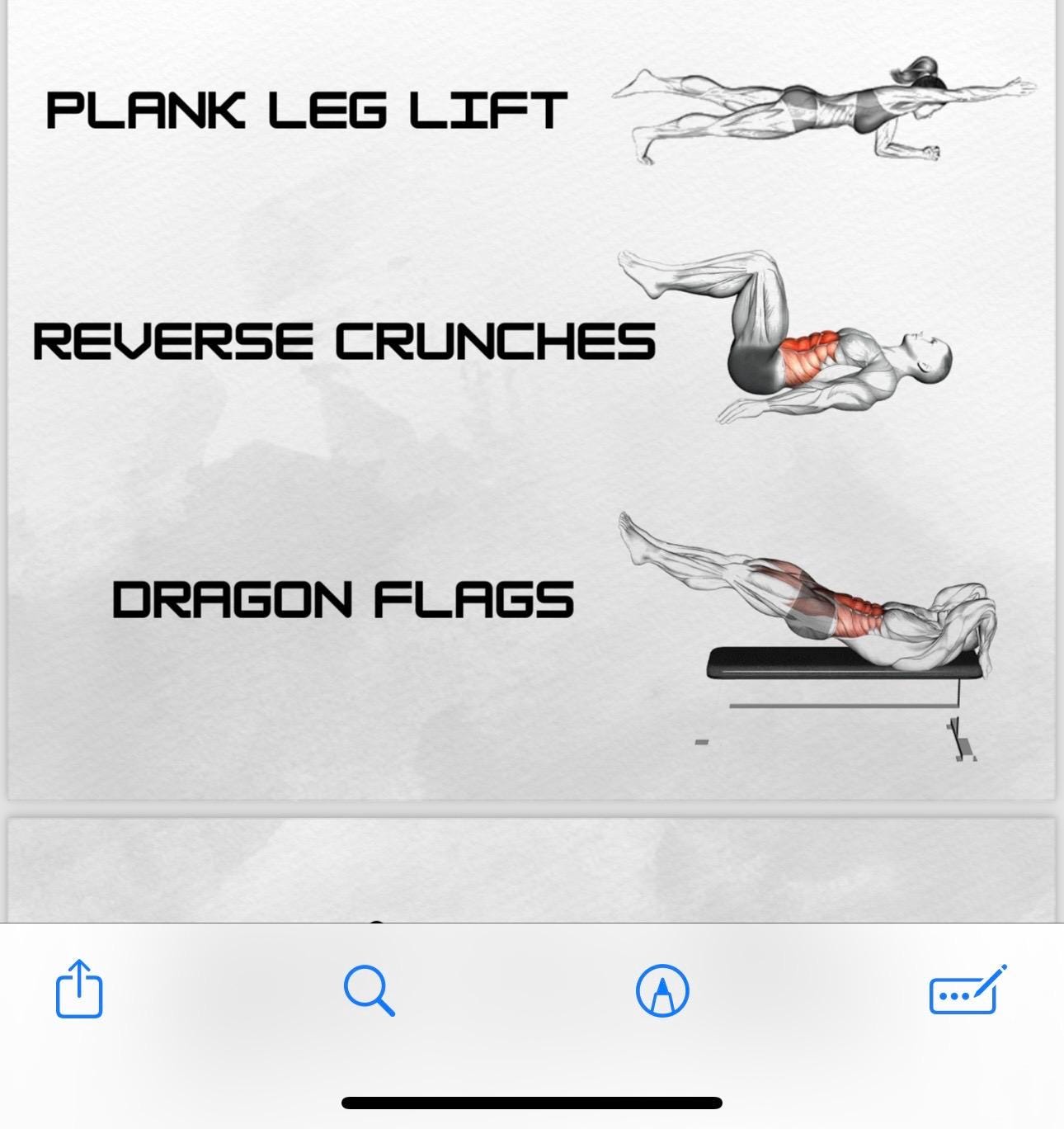 30-day Six-pack Abs Workout Plan Printable Core Exercise Routine Home ...