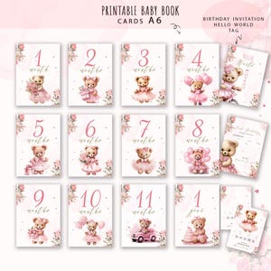 Digital Baby Album Pages | Baby Memory Book | Milestone Cards ...