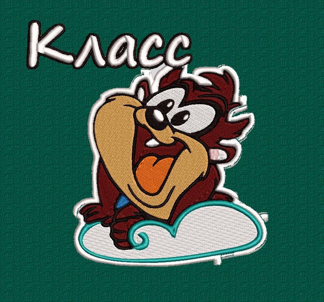 Tasmanian Devil Taz -embrodery Design, Embroidery Patterns, Machine ...