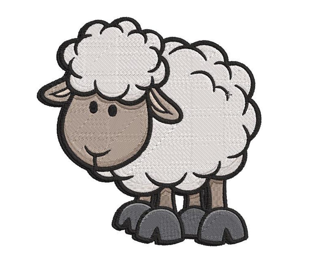 Sheep Machine Embroidery Design. 4 Sizes. Animal Embroidery File ...