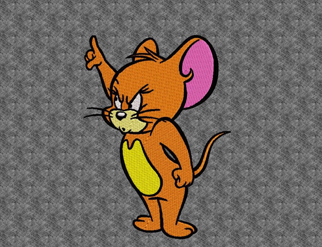 Tom and Jerry – Jerry Machine Embroidery Design 3 Sizes Embroidery File ...