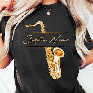 Custom Saxophone Teacher Shirt, Custom Shirt for Saxophone Teacher ...