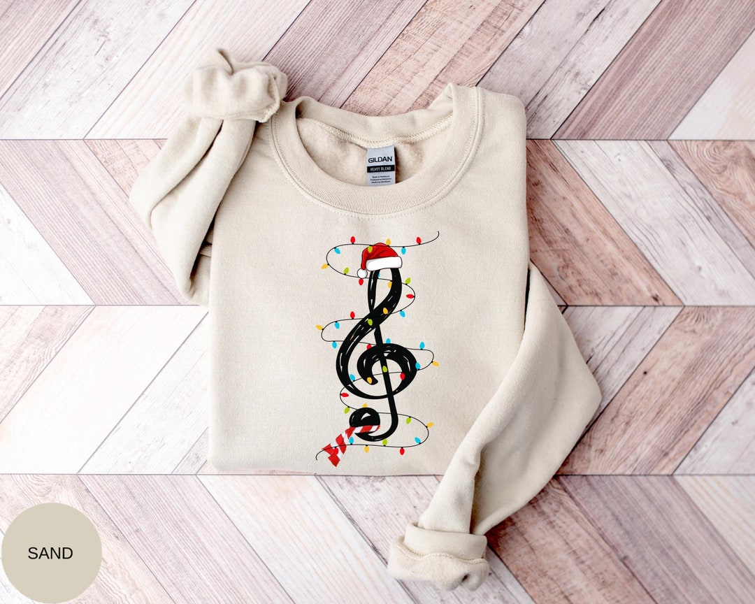 Treble Clef Christmas Lights Shirt, Music Lover Shirt, Instrument ...