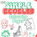 Christmas Doodles Colouring Pages, 60+ Simple Designs (PDF Pattern) - Etsy