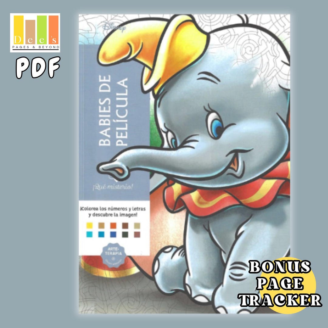 100 Pages Disney Coloriage PDF | Colour by Number | BABIES | Instant ...