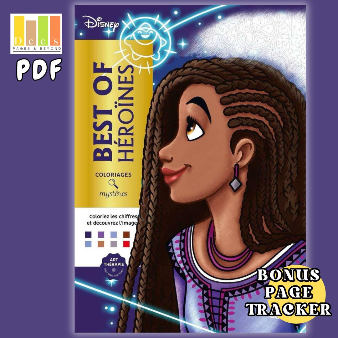 100 Pages Disney Coloriage Pdf | Colour by Number | BEST OF HEROINE ...