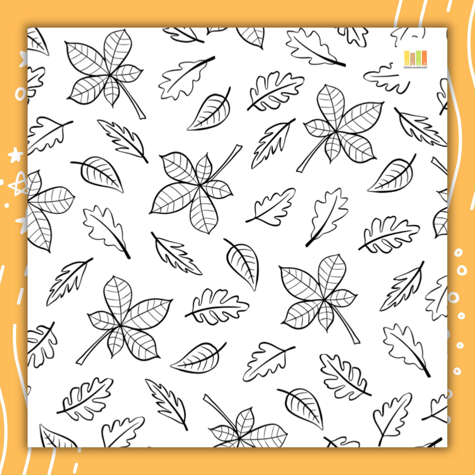 Autumn Doodles Colouring Pages: 60+ Fun Fall Patterns (PDF) - Etsy