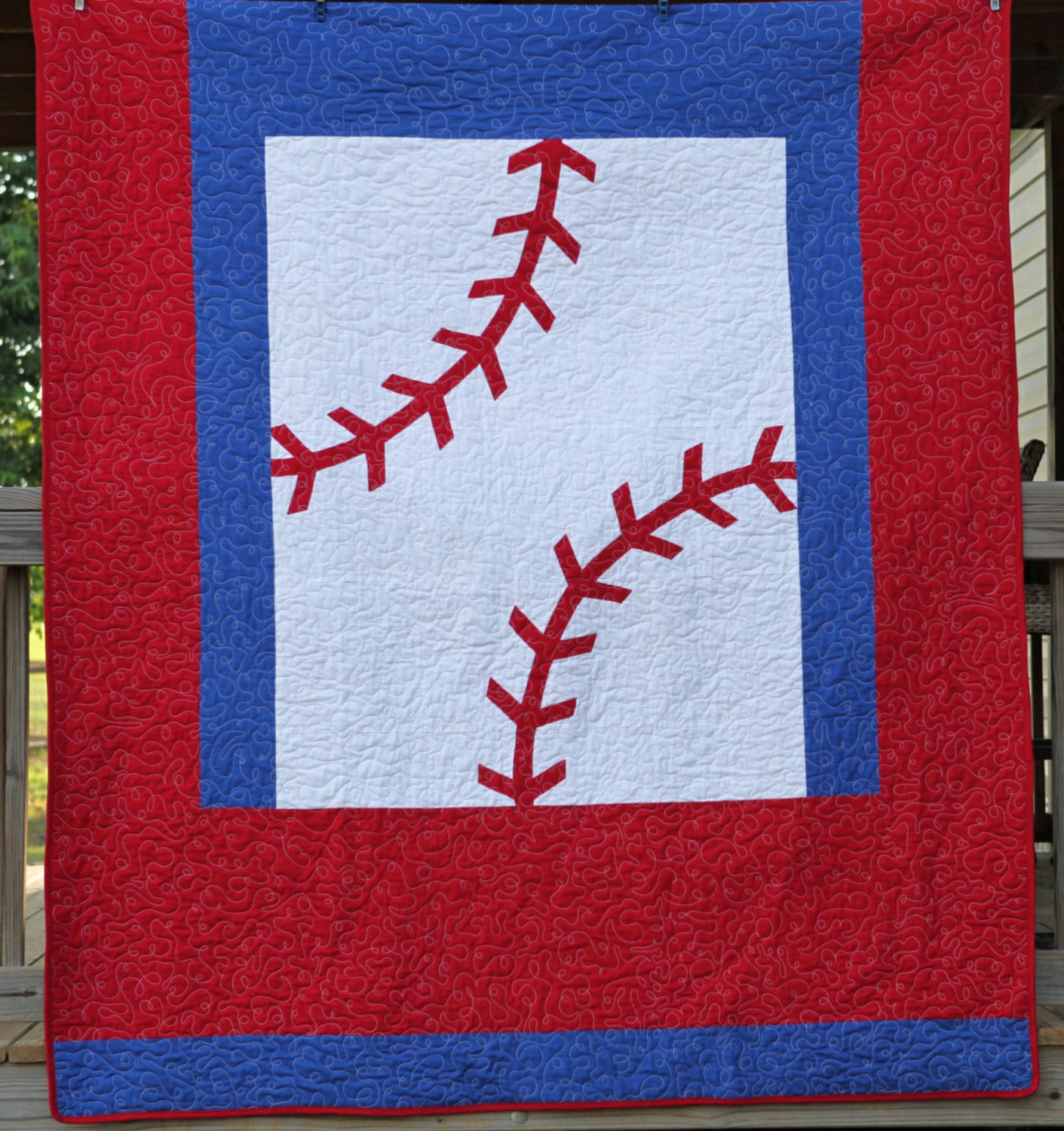 Baseball Quilt Pattern Twin Sizedpdf Instant Download - Etsy