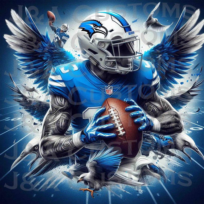 Bluejays Football Files Bundle - Etsy