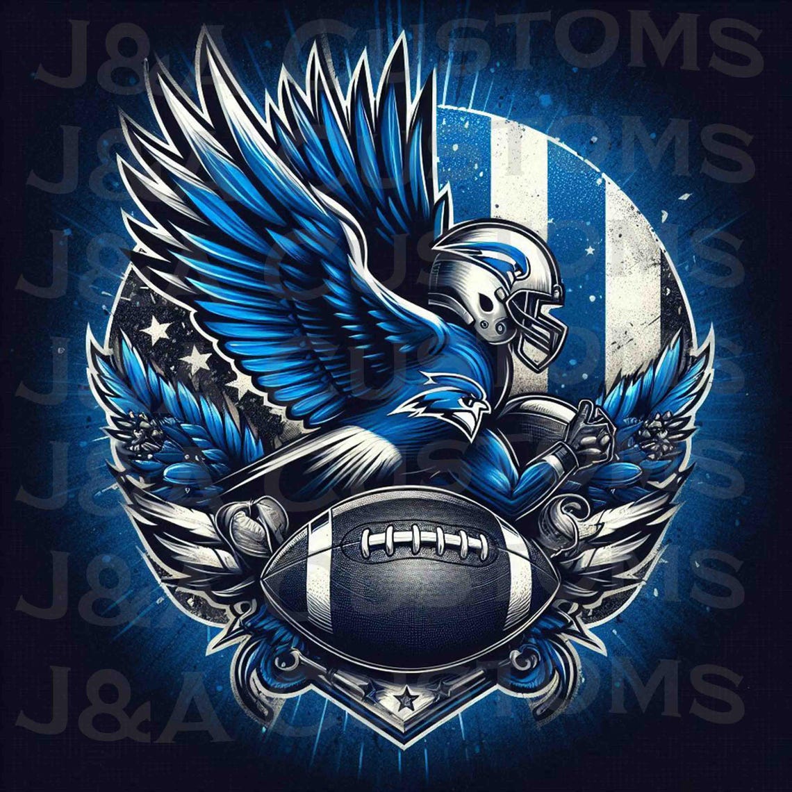 Bluejays Football Files Bundle - Etsy