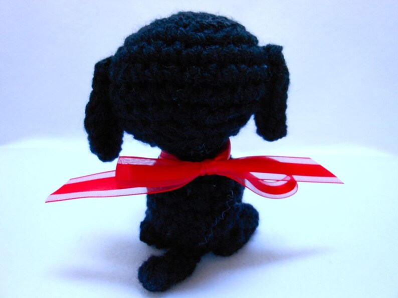 Black Labrador Retriever Crochet Dog Amigurumi - Etsy
