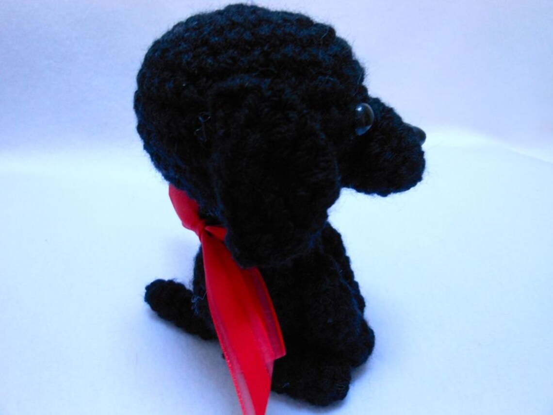 Black Labrador Retriever Crochet Dog Amigurumi | Etsy