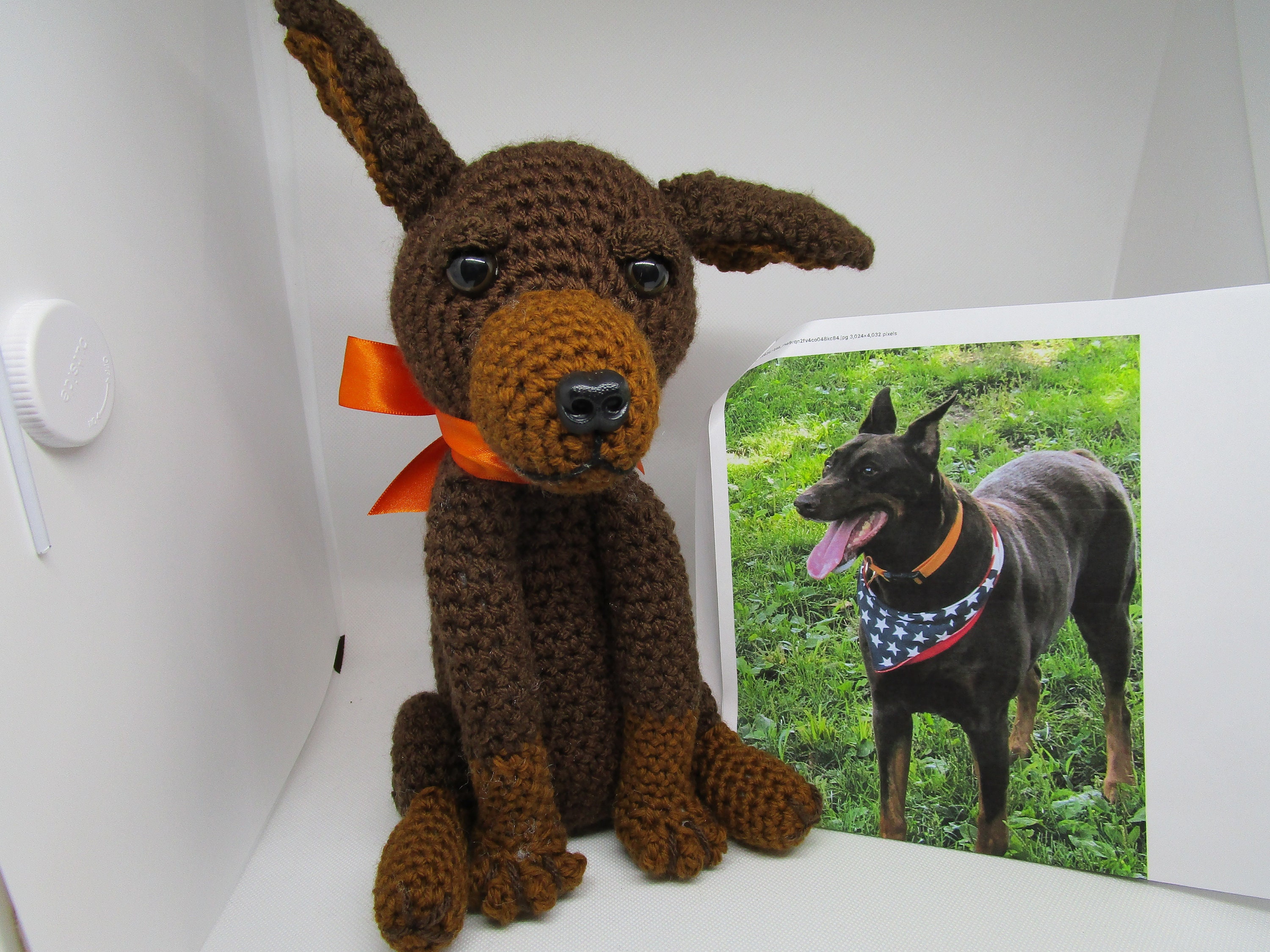 Custom Crochet Doberman Look Like Owner's Dog Custom | Etsy