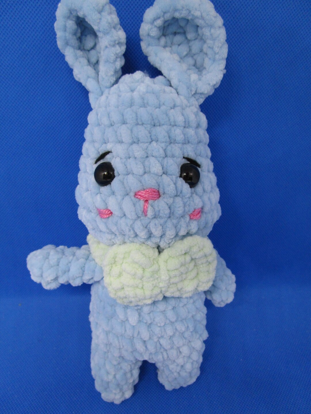 Blue Bunny Doll, Crochet Bunny, Easter Bunny, Easter Decoration, Blue ...
