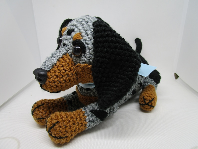 Custom Dapple Dachshund, Custom Crochet Dog, Dachshund, Crochet ...