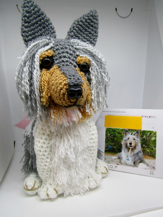 Custom Crochet Shetland Sheepdog Made to Look Like | Etsy