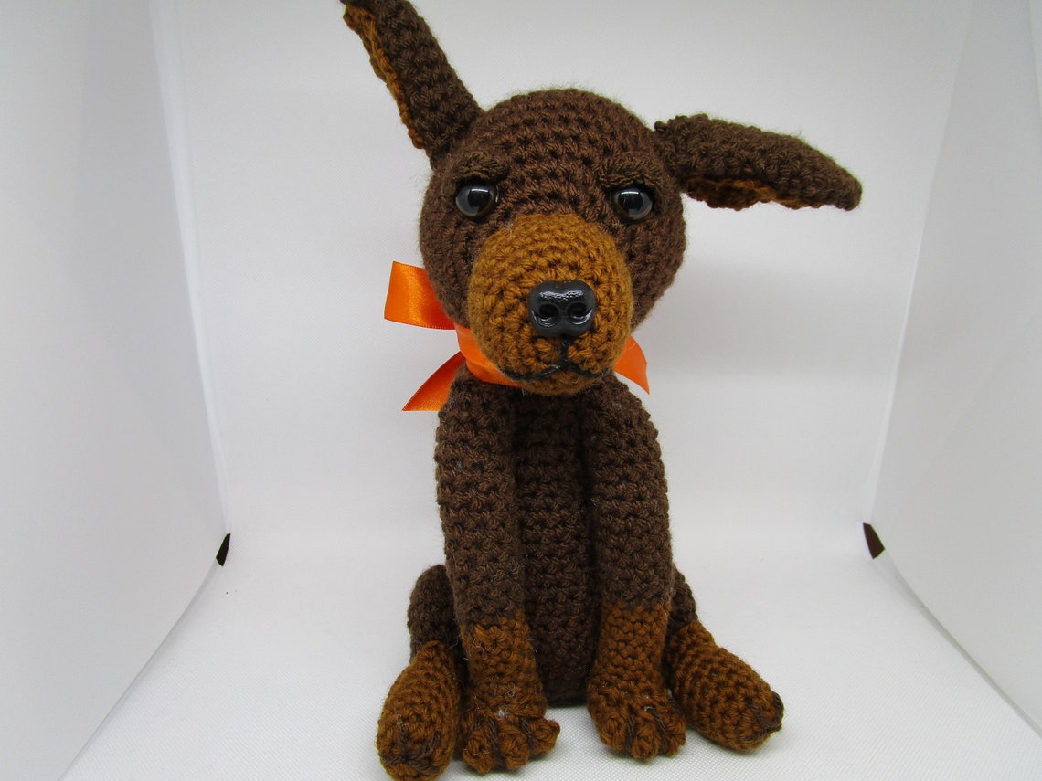 Custom Crochet Doberman Look Like Owner's Dog Custom - Etsy