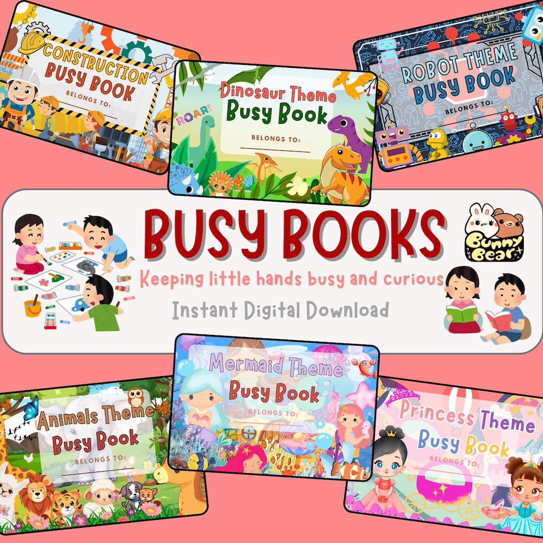 Busy Book Bundle Printable | Toddler Quiet Book | Preschool Activities ...