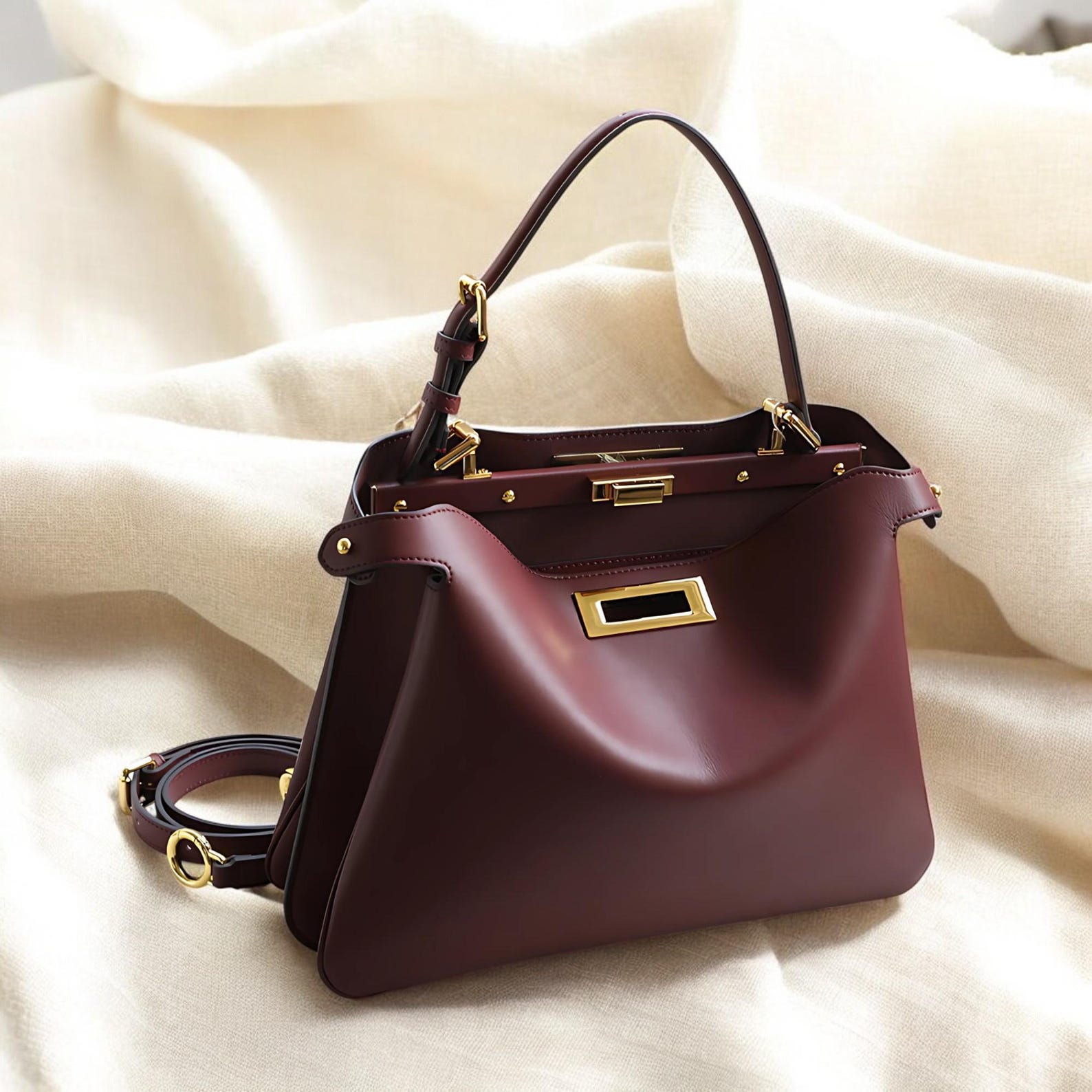 Classic Leather Handbag,minimal Top Handle Bag,shoulder Bag for Women ...