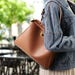 Classic Leather Handbag,minimal Top Handle Bag,shoulder Bag for Women ...