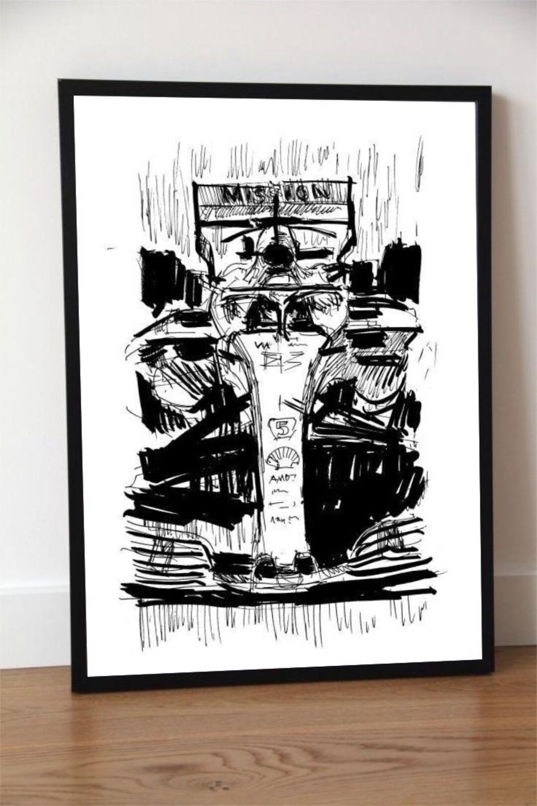 Digital Wall Art - Ferrari Drawing - Etsy