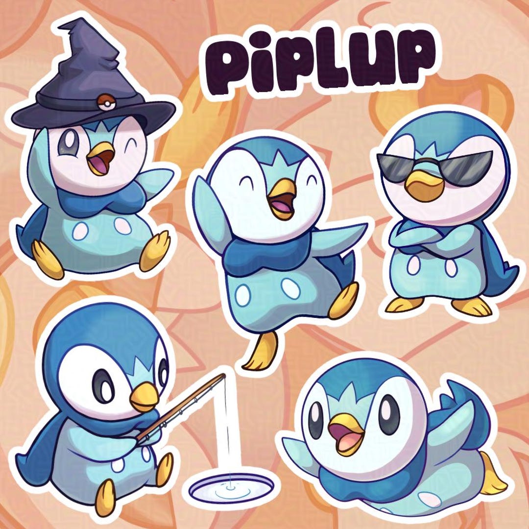 All About Piplup PKMN Piplup Vinyl Stickers - Etsy