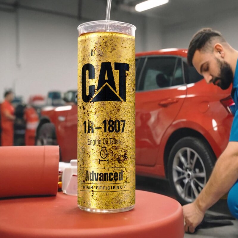 Cat Oil Filter Tumbler - Etsy