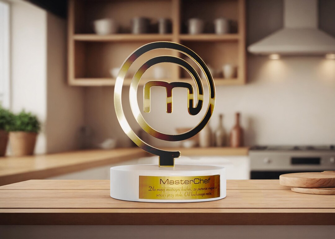 Custom Masterchef-inspired Golden Trophy Personalized Engraved Award ...