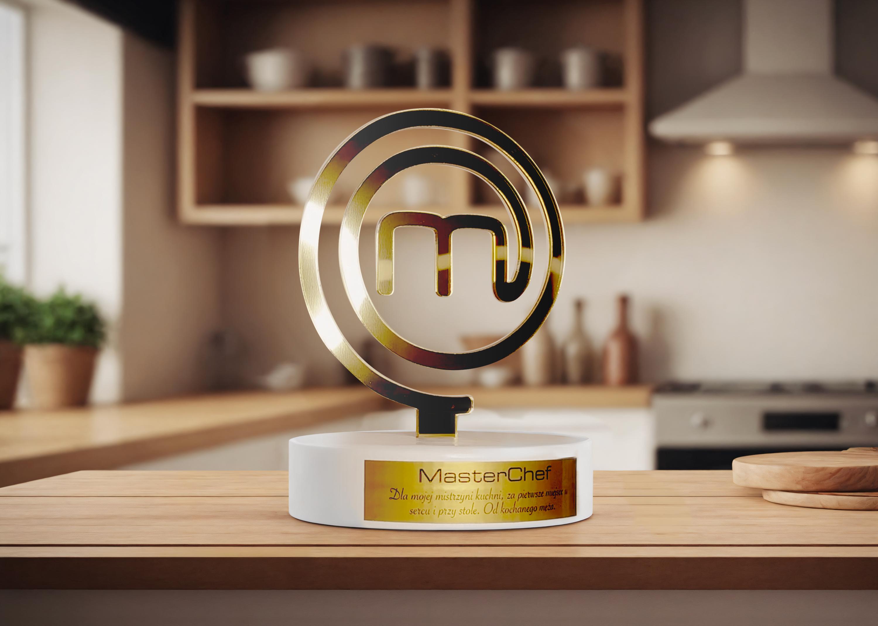 Custom Master Chef-inspired Golden Trophy - Personalized Engraved Award ...