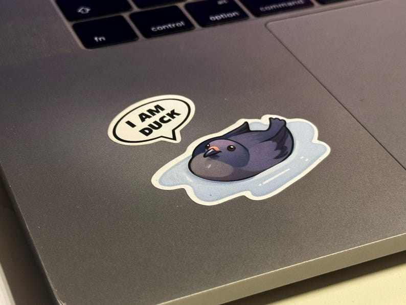 Funny Pigeon Stickers | Waterproof Vinyl Decals for Laptop, Scrapbook ...