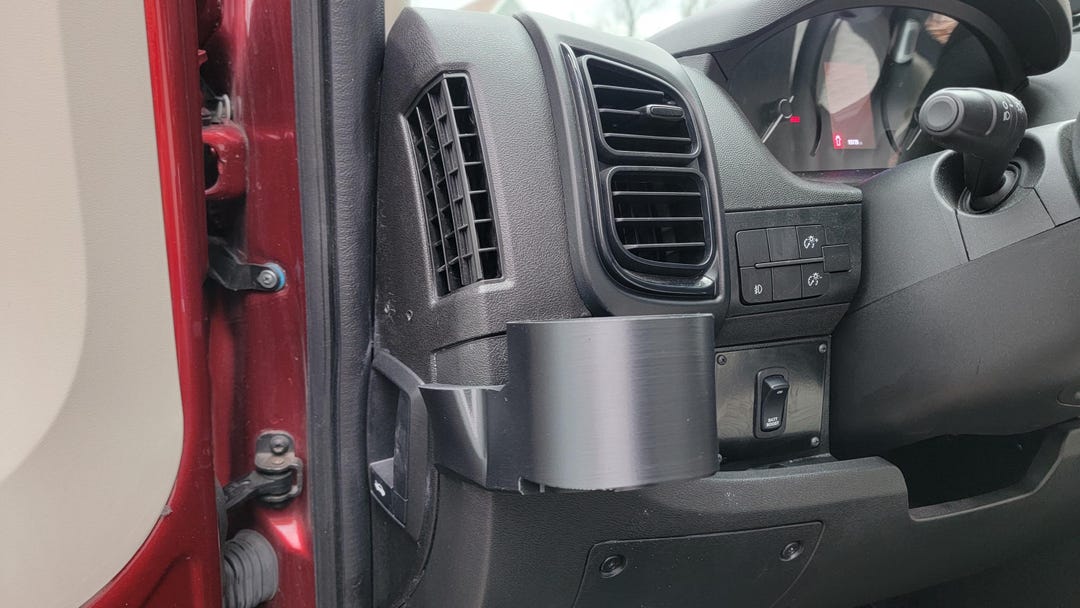NEW Dash-Mount Cup Holder & Organizer Upgrade for RAM ProMaster Vans ...