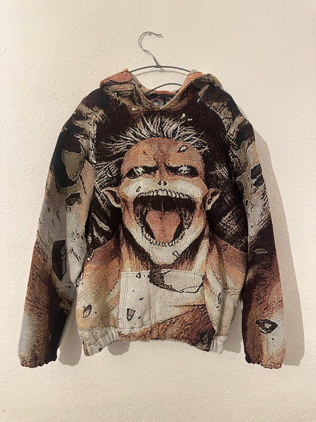 Aot Anime Handmade Hoodie | Tapestry Anime Hoodie | Jackquard Custom ...