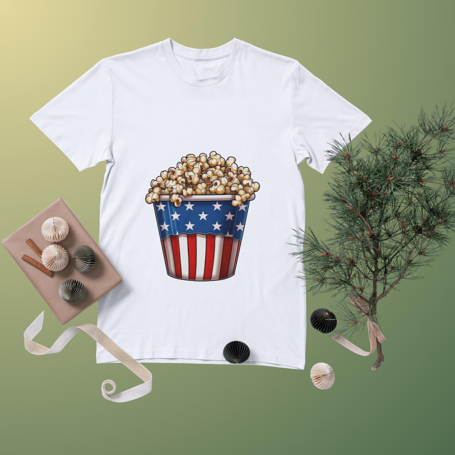 American Popcorn Bucket Clipart | Patriotic PNG, JPEG (digital Download) - Etsy