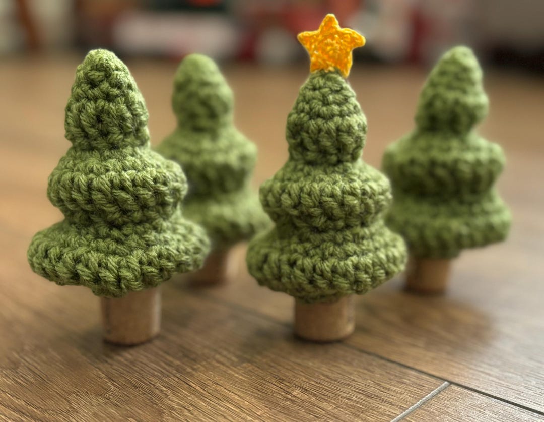 Mini Crochet Christmas Trees - Etsy