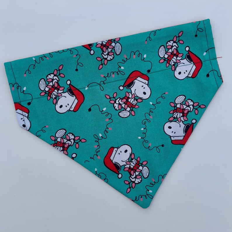 Snoopy Dog Bandana, Over the Collar Dog Bandana, Reversible Dog Bandana ...