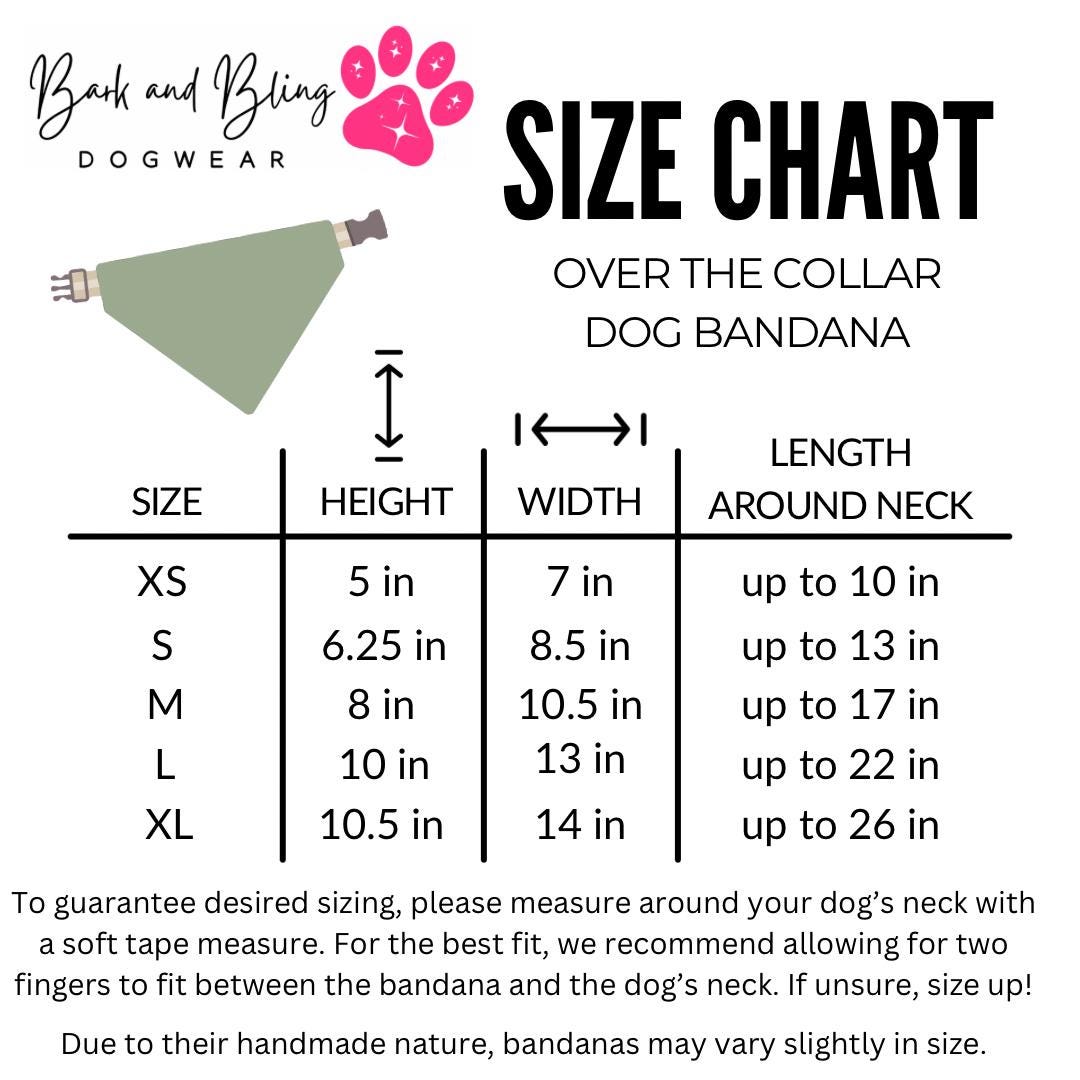 Grinchmas Dog Bandana, Over the Collar Dog Bandana, Reversible Dog ...