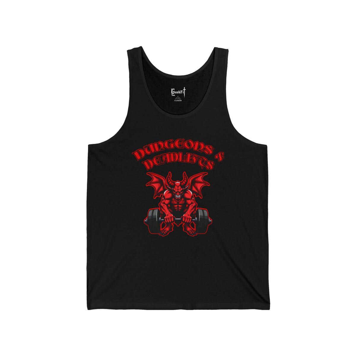 Dungeons and Deadlifts Demon Shirt, Dnd Weight Lifting Sweatshirt ...