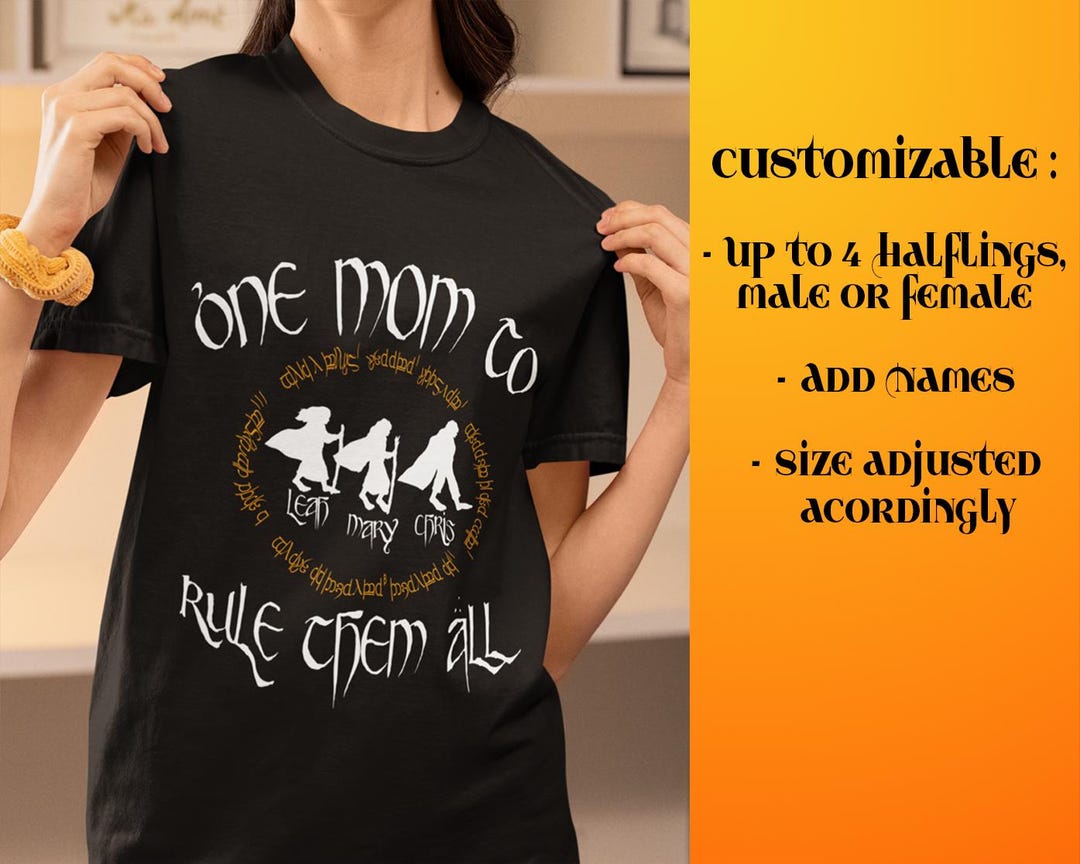Custom One Mom to Rule Them All Shirt, Nerdy Mother's Day Gift, Tolkien ...