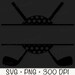 Crossed Golf Clubs Monogram SVG, Golf Split Name Frame SVG, PNG, Golf ...