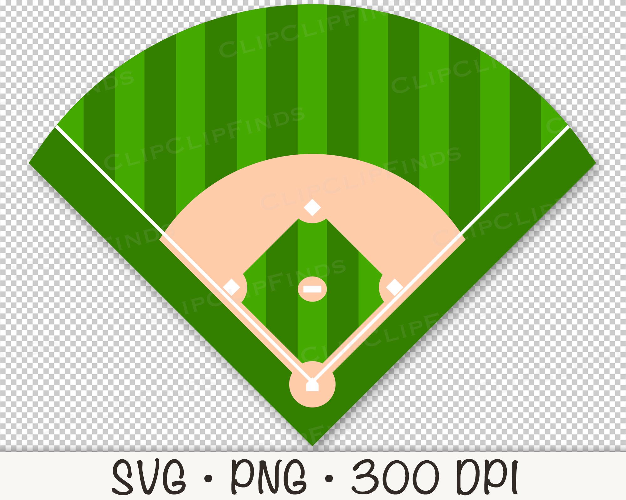 Baseball Field SVG, Baseball Field PNG, Baseball Game SVG, Baseball ...