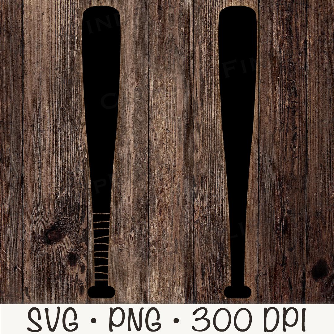 Baseball Bat SVG, Baseball Bat PNG, Baseball Bat Silhouette, Digital ...