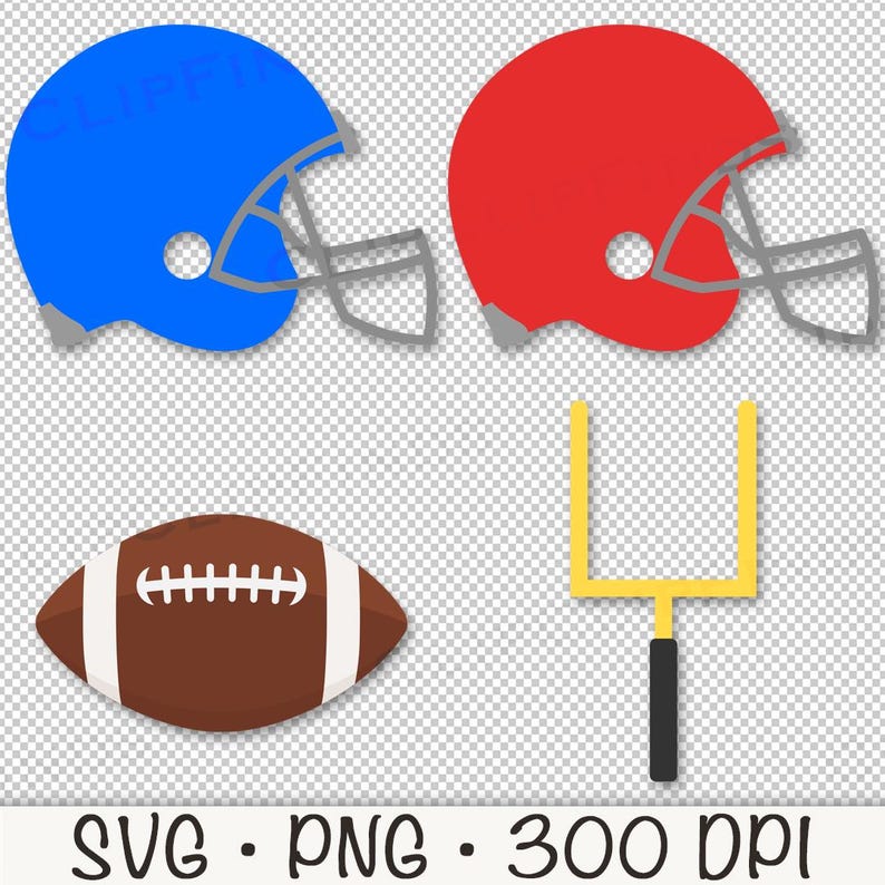 Football Bundle Pack SVG, Football PNG, Goal Post, Football Helmet SVG ...