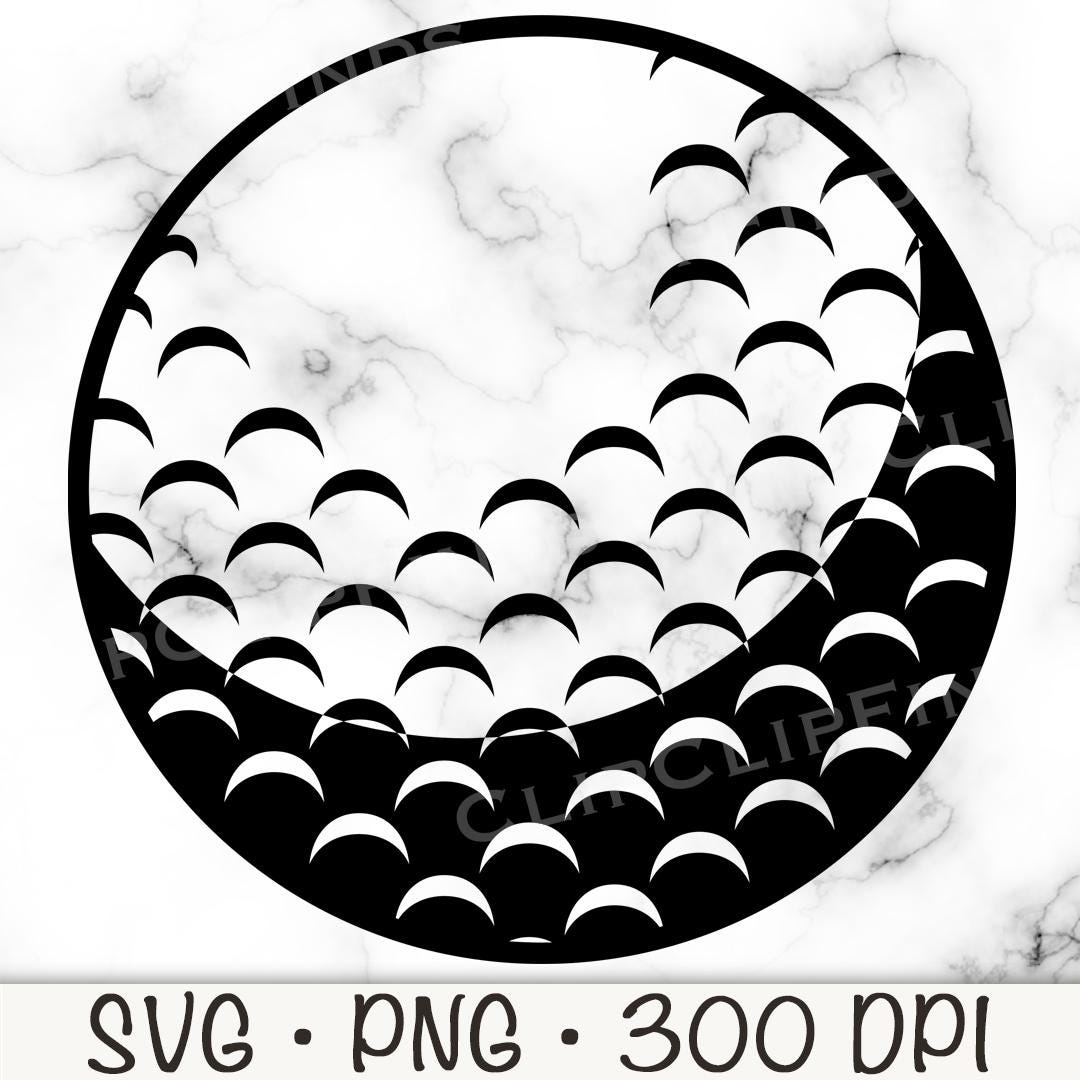 Golf Ball SVG, Golf Ball PNG, Golf Ball Vector File, Transparent ...
