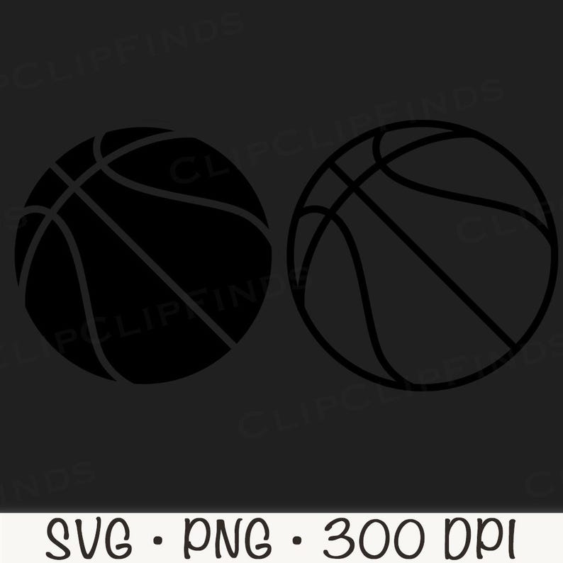 Basketball SVG, Basketball Outline, Basketball PNG, Basketball ...