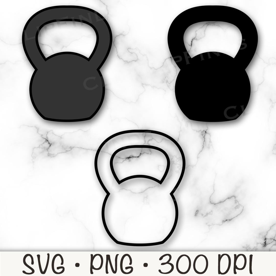 Kettlebell SVG, Kettlebell PNG, Kettlebell Clipart, Kettlebell ...