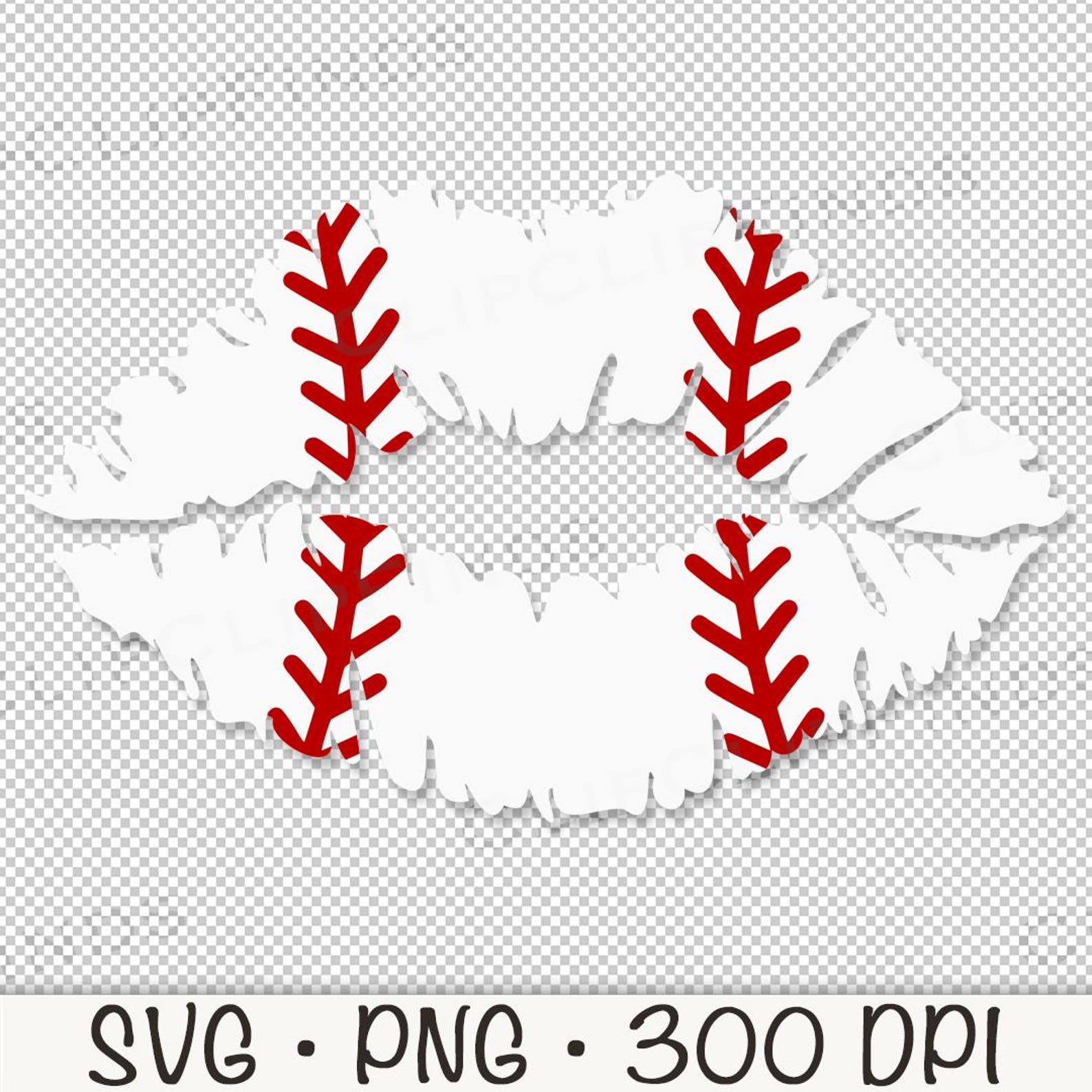Baseball Lips SVG Vector Cut File, Baseball Kiss PNG, Baseball ...