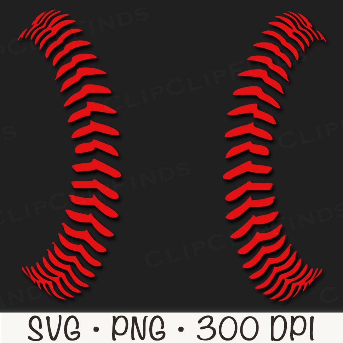 Baseball Stitching SVG, Baseball Stitches PNG, Baseball Laces, Thread ...