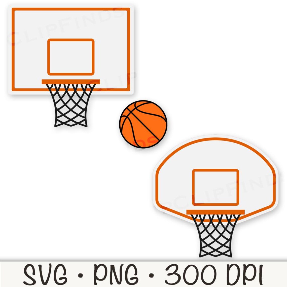 Basketball Hoop SVG, Basketball Hoop PNG, Basketball Clipart ...